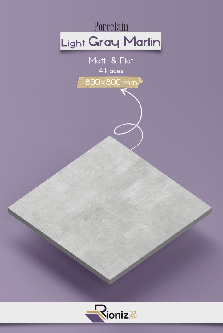 مارلین خاکستری روشن (4فیس) 80×80 – بازرگانی کاشی و سرامیک پردیس سرام میبد